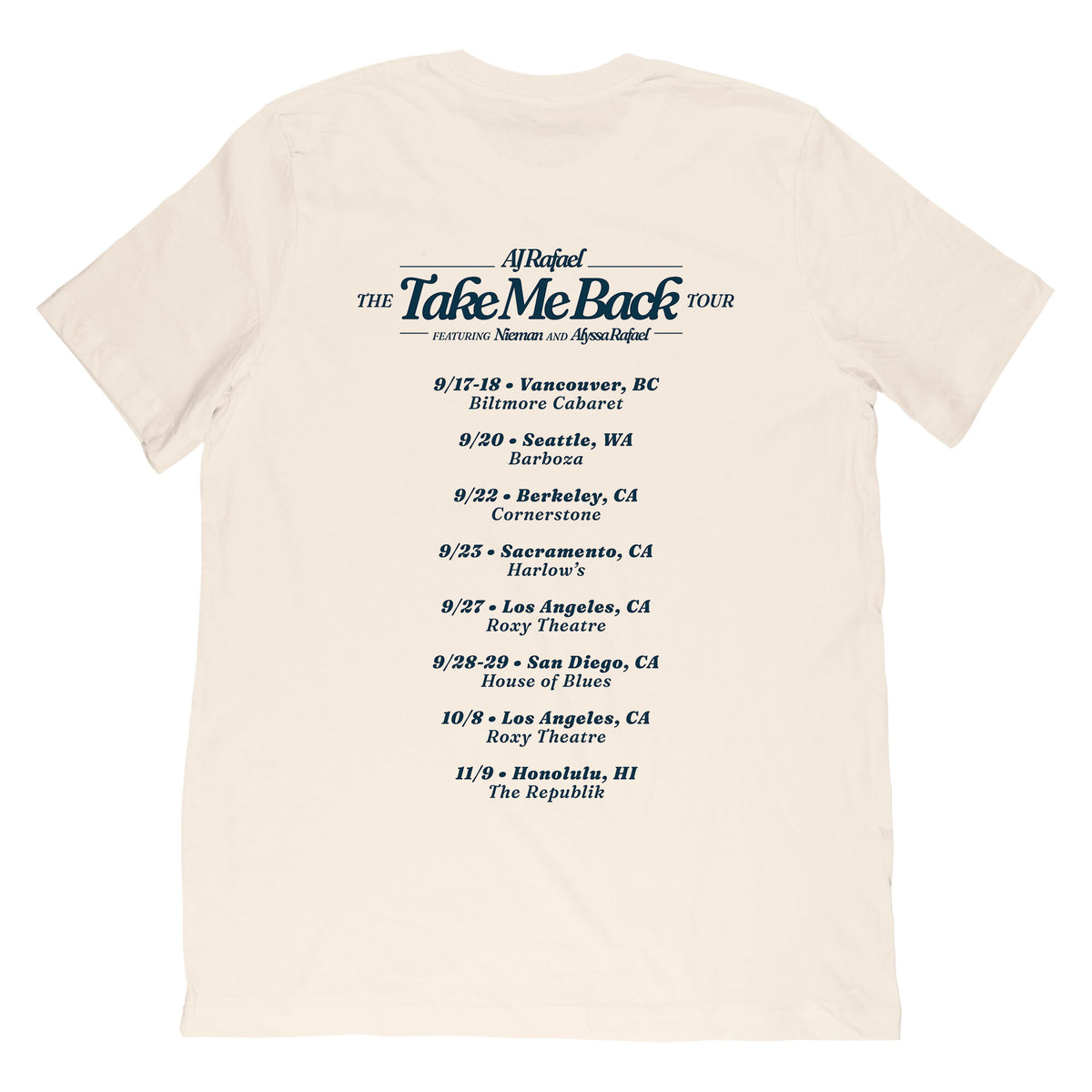 Take Me Back Tour Tee Merchlabs