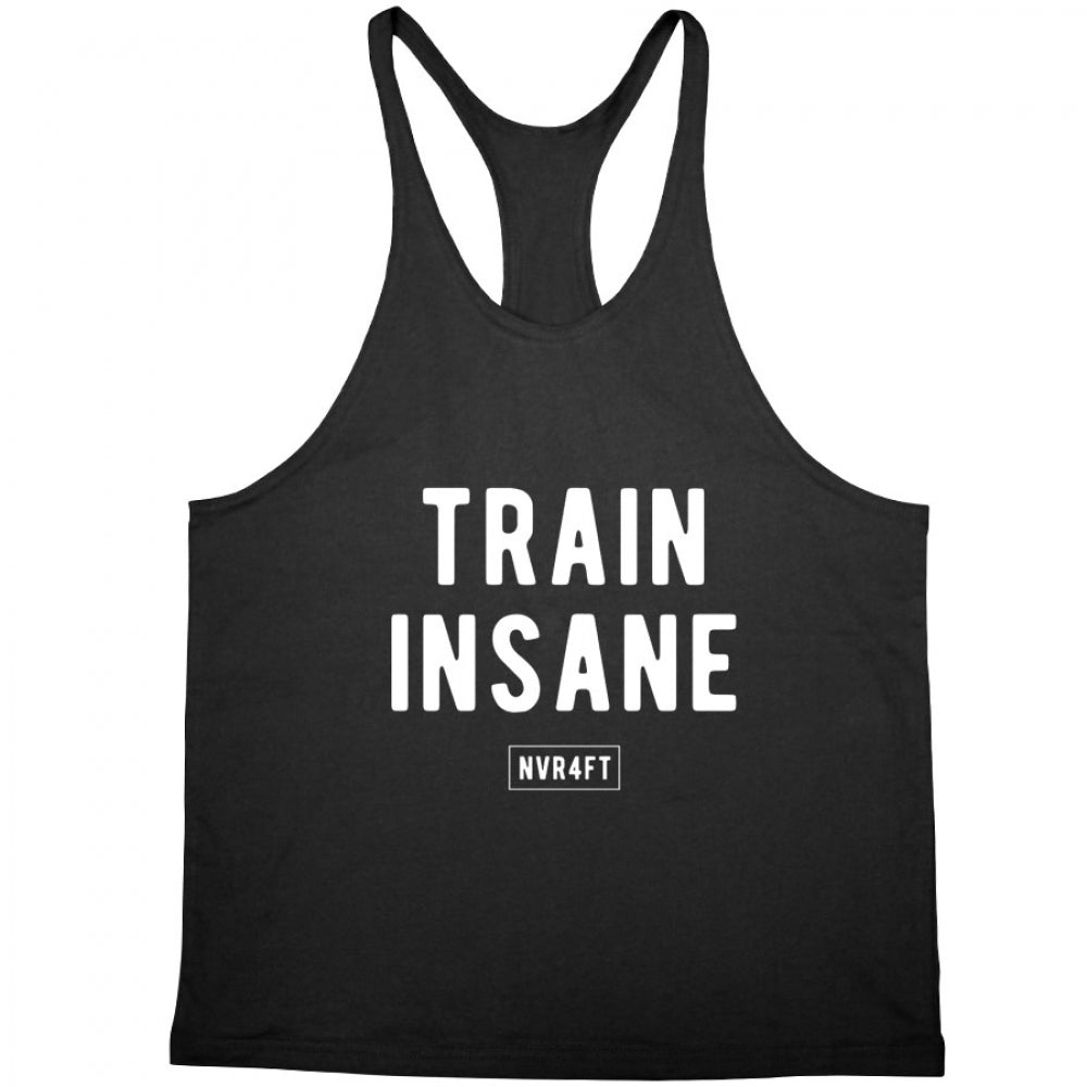 Never4Fit - Train Insane Stringer - Black – MerchLabs